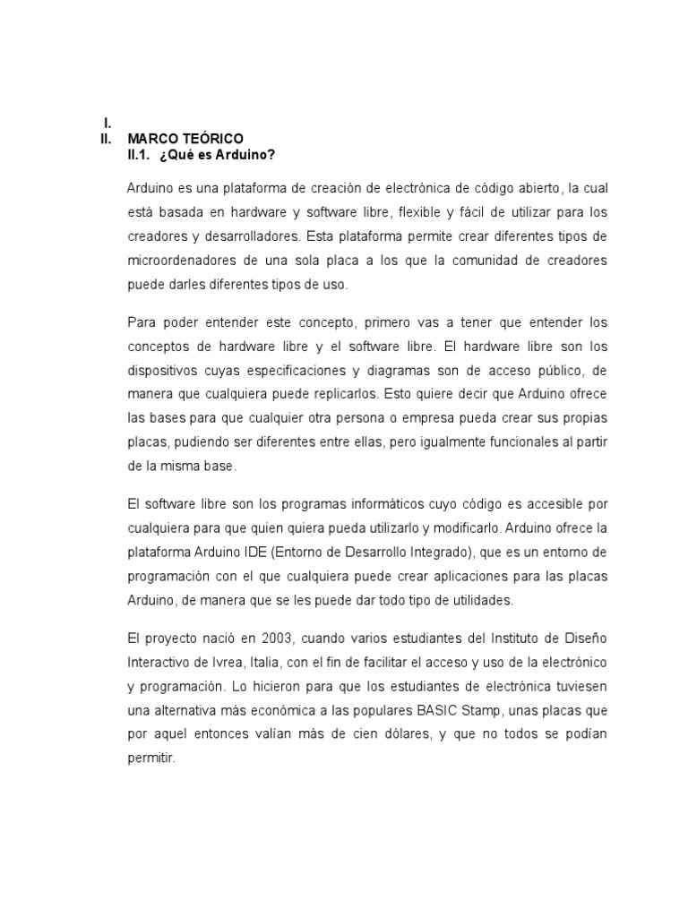 Laboratorio 2 - Marco Teorico 1 | PDF | Arduino | USB