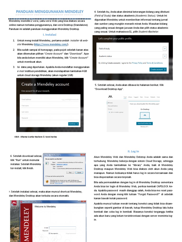Panduan Mendeley | PDF
