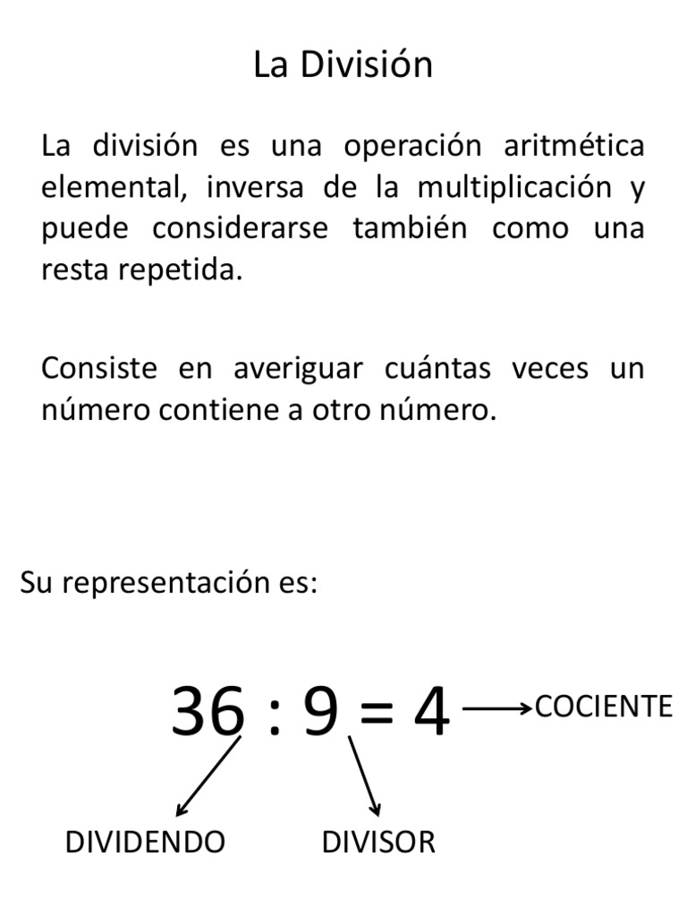 La División | PDF | División (Matemáticas) | Teoría de los números