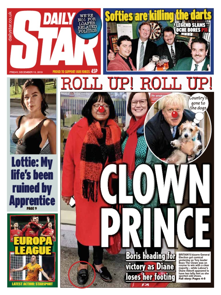 Daily Star (13 Dec 2019) | PDF | Conservative Party (Uk) | Brexit