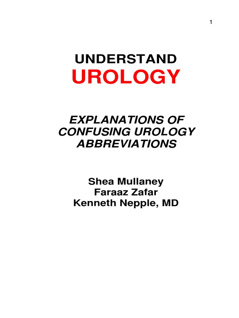 Urology Notes | PDF | Urinary Incontinence | Prostate Cancer
