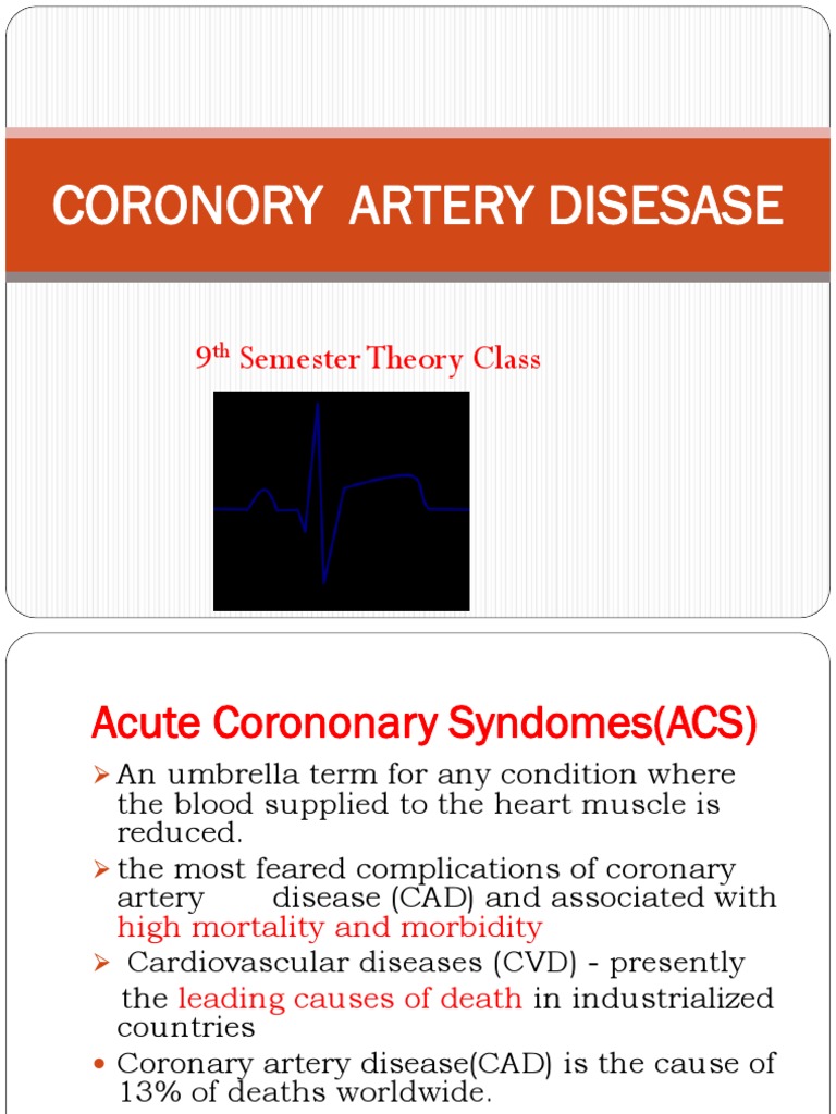 Acute Coronary Syndrome | PDF | Myocardial Infarction | Percutaneous ...