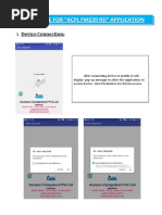 Installation Guide For Acpl Fm220 RD Windows Application: Index | PDF