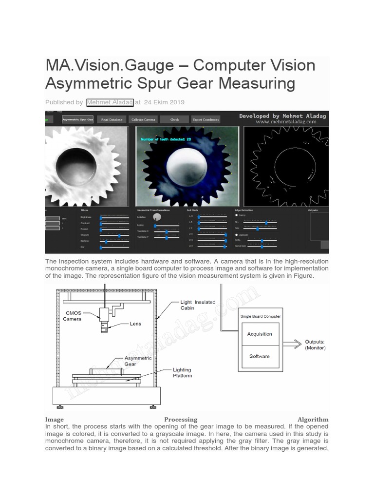 Gear Measurement | PDF | Gear | Computer Vision