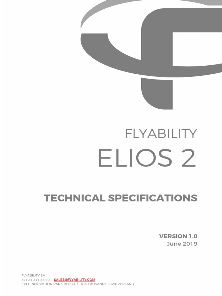 Elios 2 Drone Specs for Professionals | PDF | Battery Charger | Tablet ...