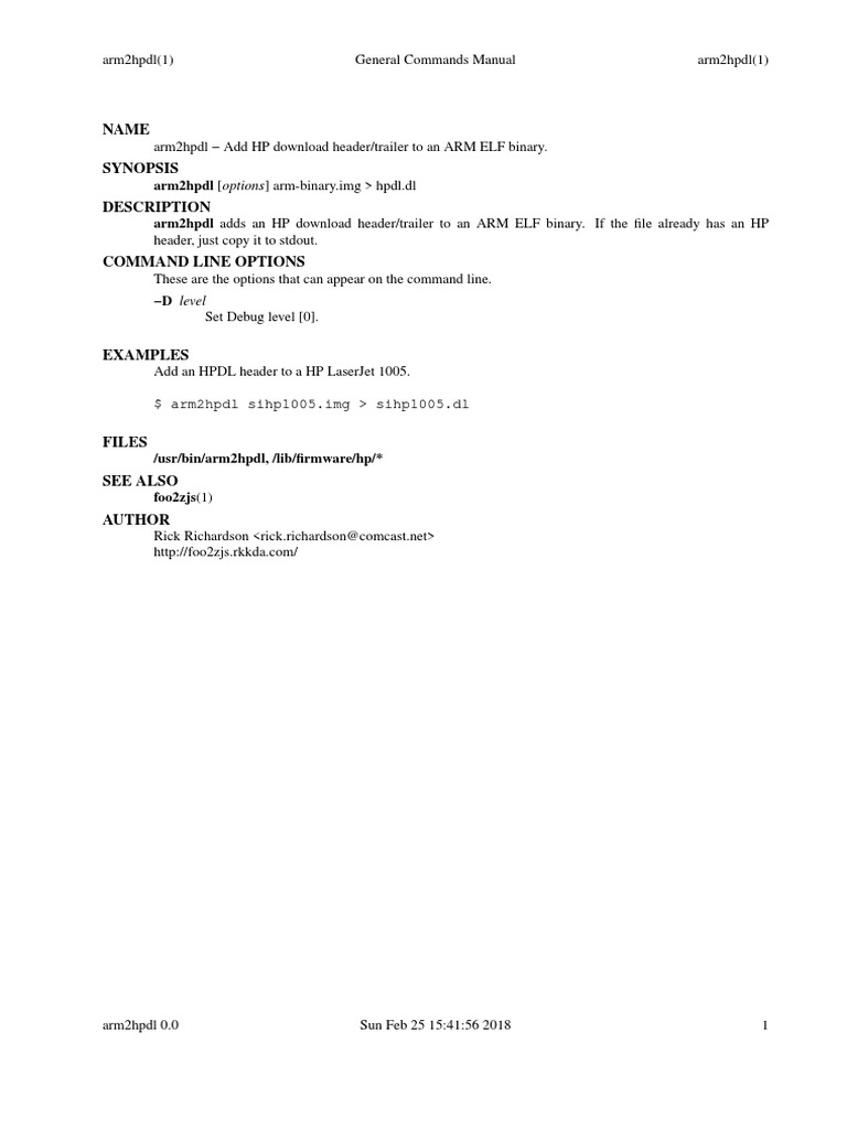 Rick Richardson018 | PDF | Printer (Computing) | Command Line Interface