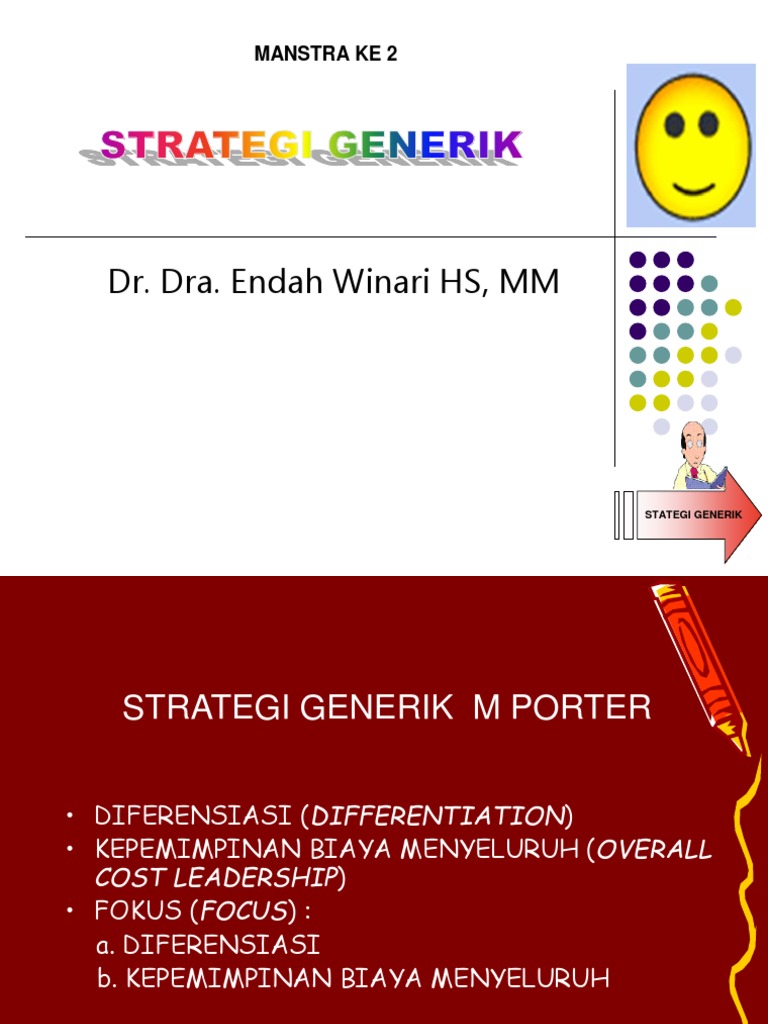 STRATEGI GENERIK DALAM MEMBUAT KEUNGGULAN BISNIS | PDF