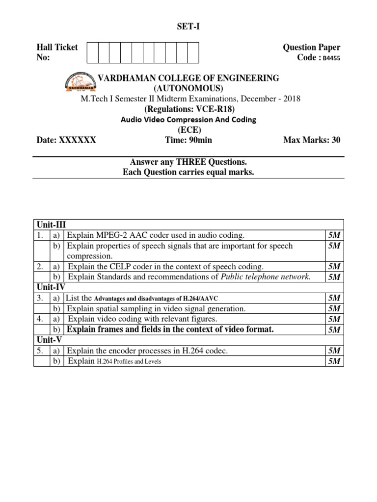 Audio Video Coding and Compression | PDF | Data Compression | Codec