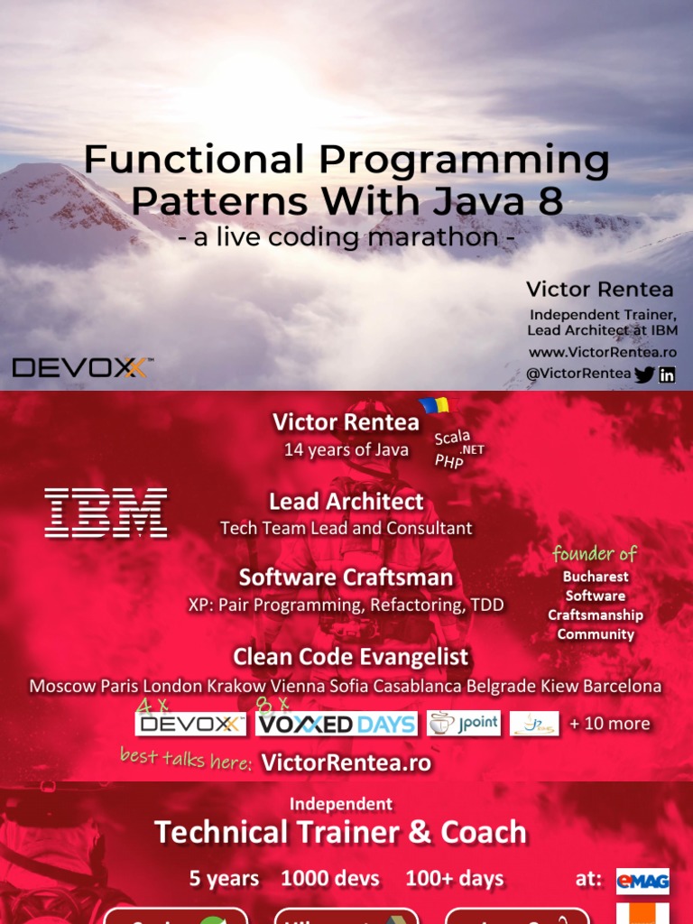 Functional Patterns With Java8 | PDF | Anonymous Function | Software Development