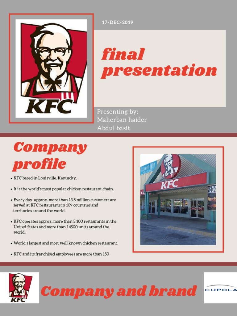 KFC Pakistan: An Overview of Operations, Products, and Strategies of ...