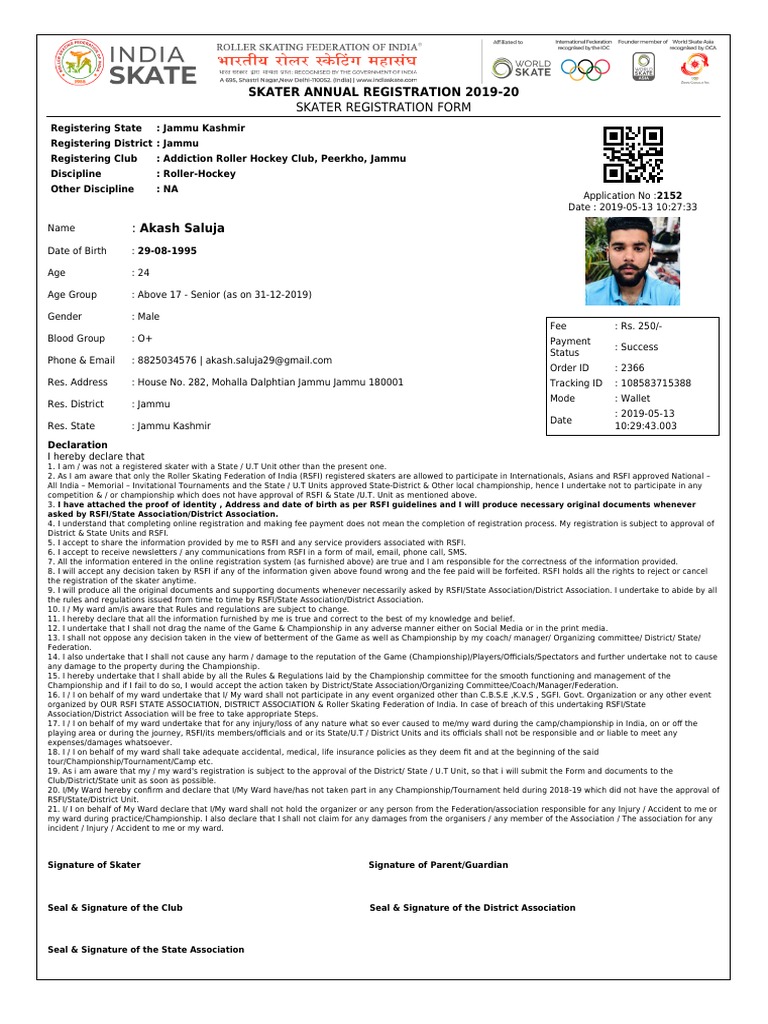 2152 - Rsfi - Annual - Regn - 2019-20 PDF | PDF | Identity Document ...