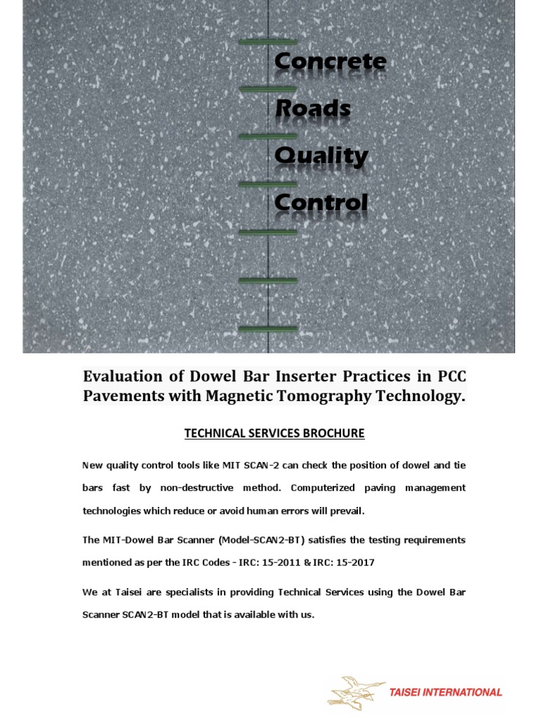 MIT Dowel Bar Scanning Services Flyer | PDF | Road Surface | Image Scanner