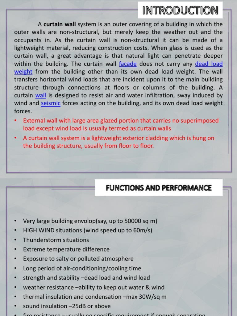 An In-Depth Look at Curtain Wall Systems: Their Components, Types ...