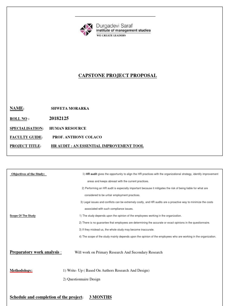 Capstone Project Proposal - HR Audit | PDF