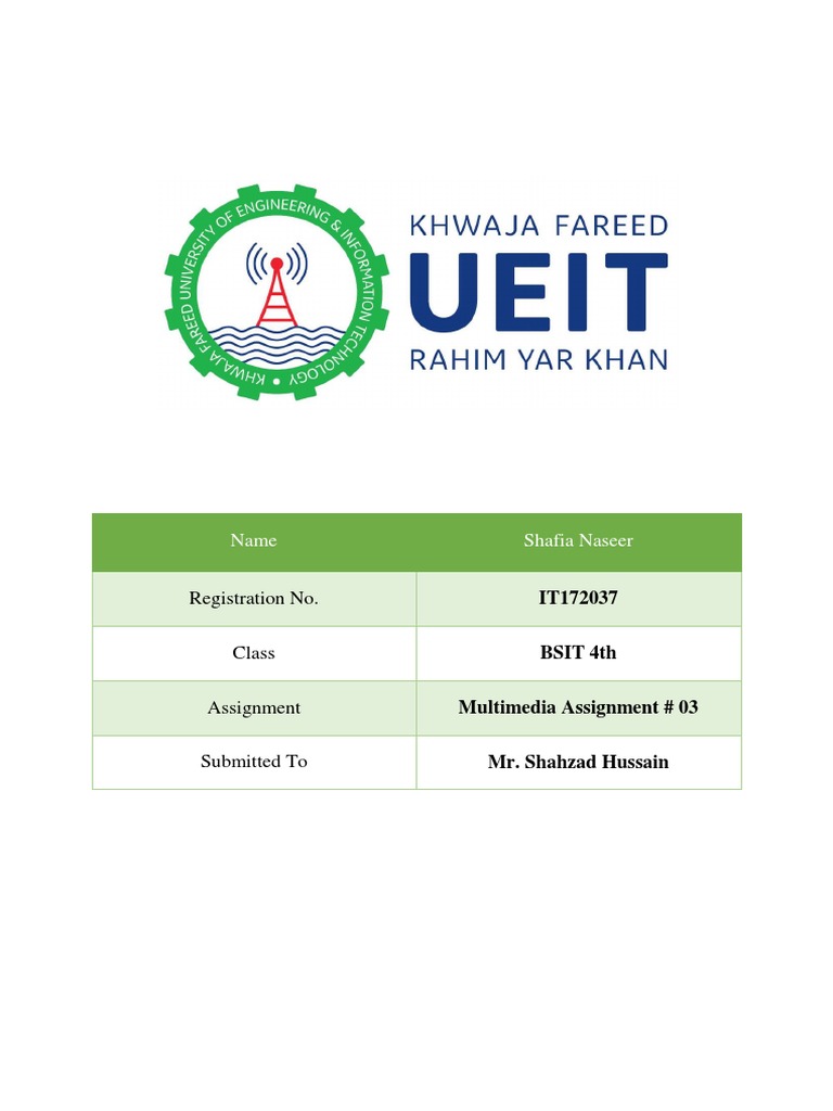 MM Assignment 3 | PDF | Codec | Data Compression
