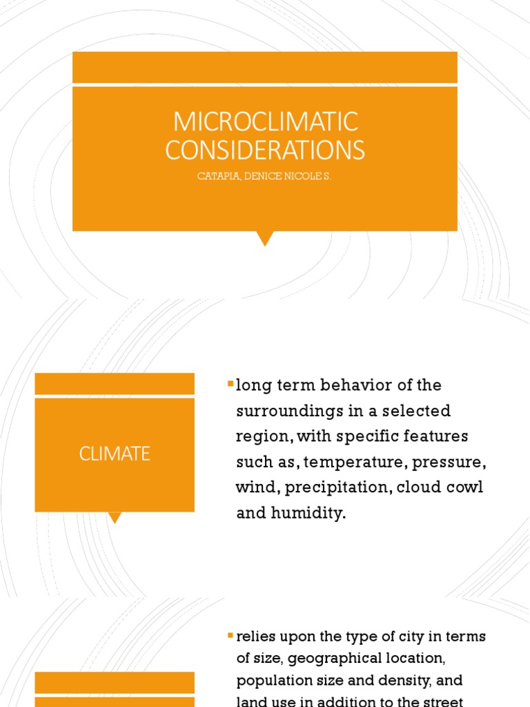 Microclimatic Considerations | PDF | Wound | Natural Environment