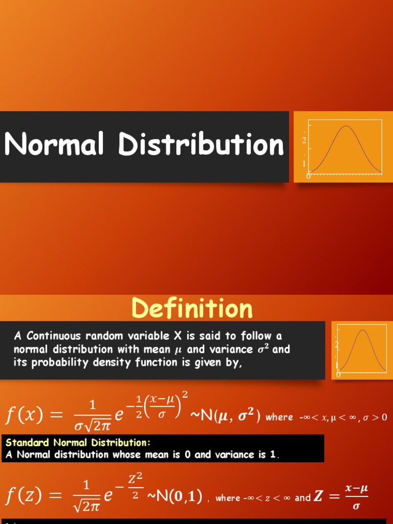 Class 3 - Normal Distribution | PDF | Normal Distribution | Standard ...