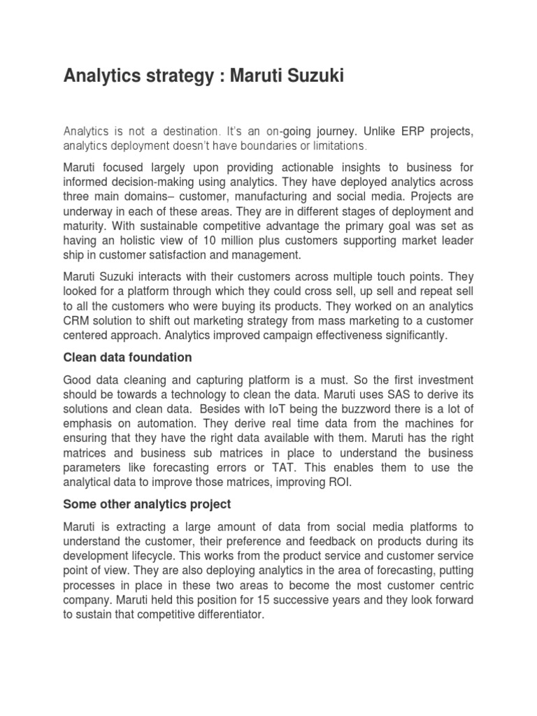 Marti Analysis | PDF | Customer Relationship Management | Analytics