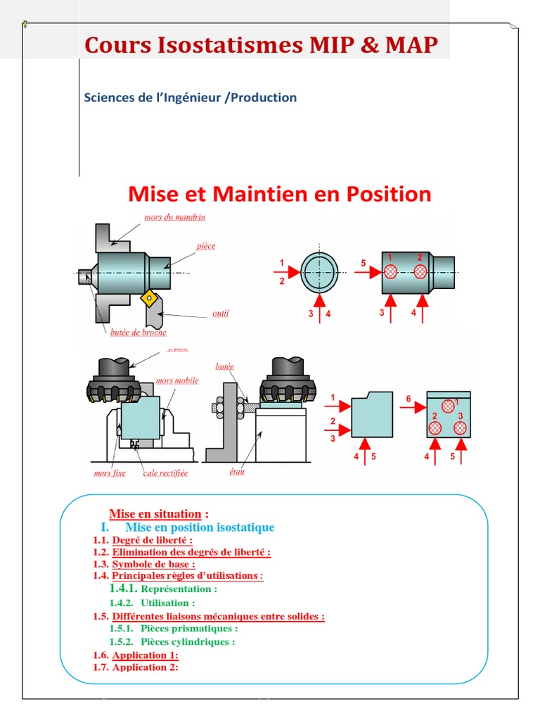 Isostatismes MIP MAP PDF | PDF | Physique | Mécanique