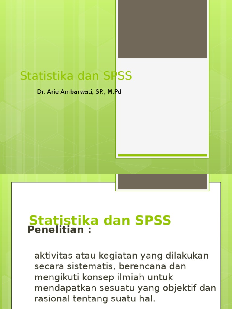 SPSS Statistik dan Analisis Data | PDF