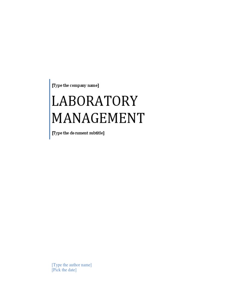 Laboratory Management PDF | PDF | Goal | Planning