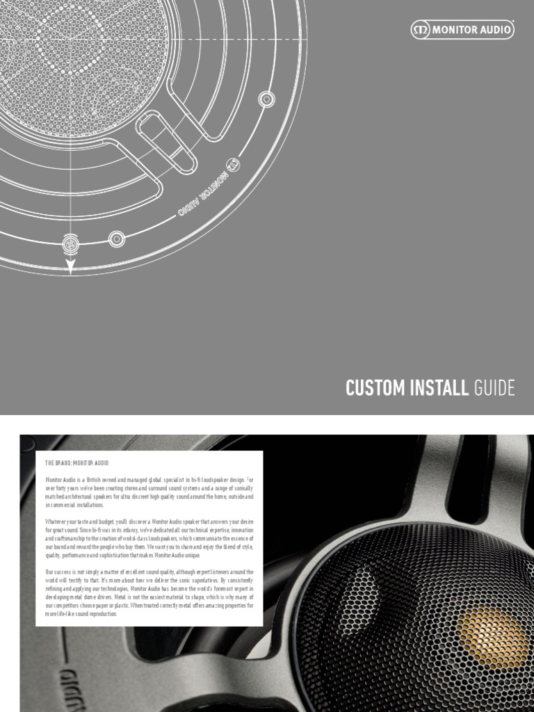 Monitor Audio Custom Install Brochure PDF | PDF | Loudspeaker | Audio ...