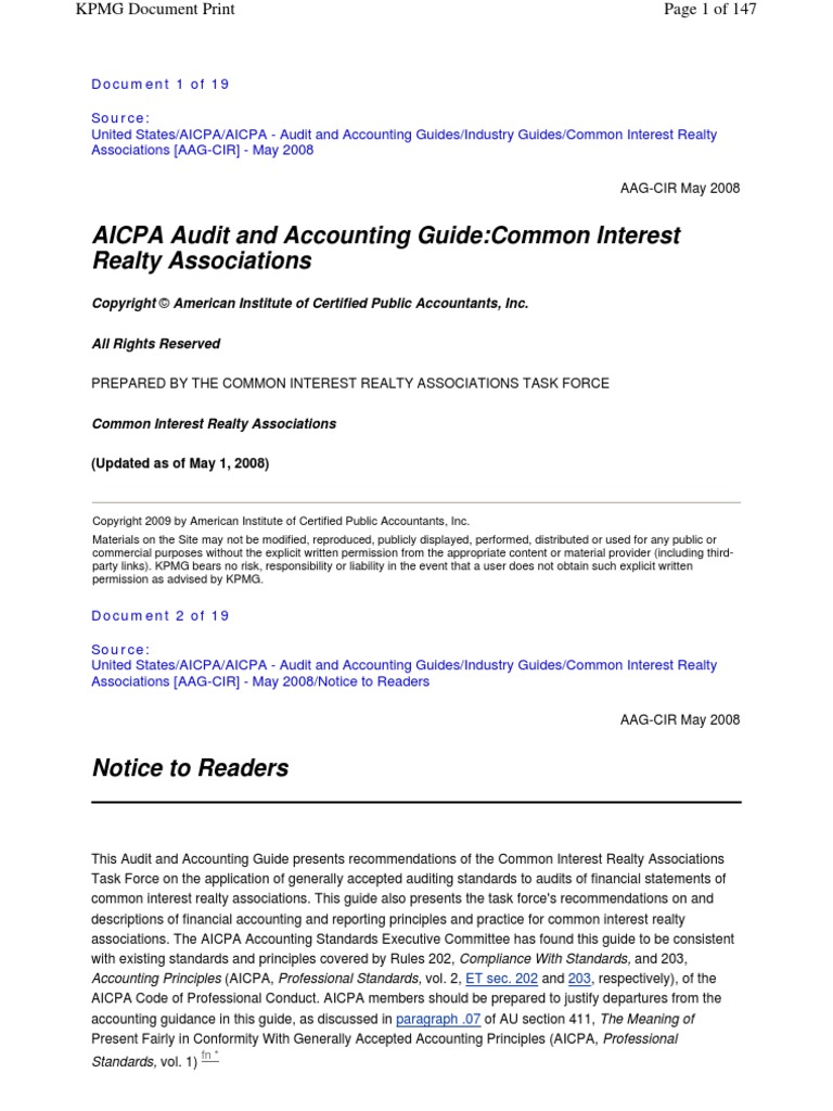 Aicpa Aag Cir | PDF | Financial Accounting Standards Board | Generally ...