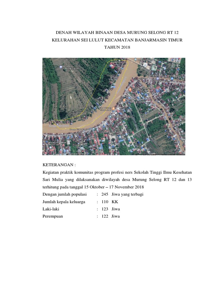 Denah Wilayah RT 12 | PDF