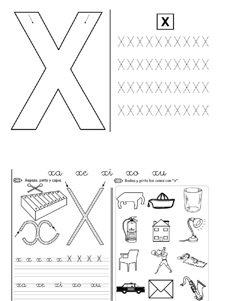 Palabras con prefijos y sufijos AX, EX, IX, OX y X | PDF