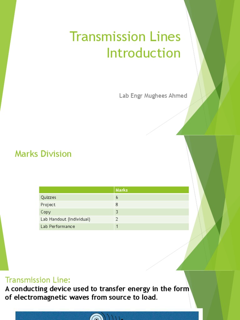 Transmission Lines Introduction and Lab 1 | PDF | Coaxial Cable ...