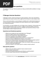 Estimator Interview Questions | PDF | Interview | Engineering