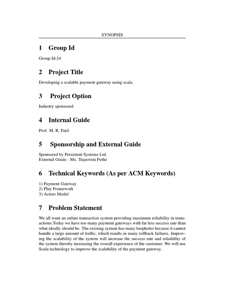 Developing A Scalable Payment Gateway Using Scala | PDF | Scala ... Developing A Scalable Payment Gateway Using Scala | PDF | Scala ...