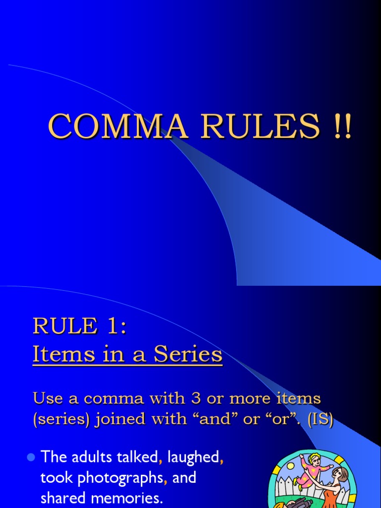 Comma Rules Explained | PDF | Comma | English Grammar