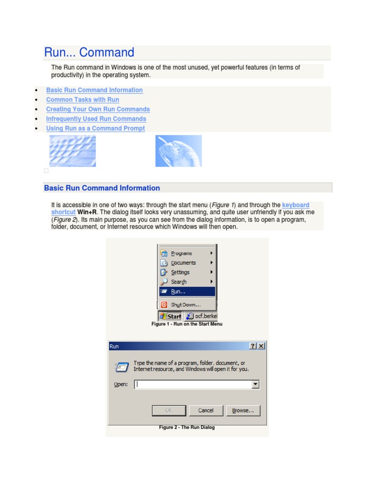 RunCommands and Window Commands - Shortcut Keys | PDF | Microsoft ...