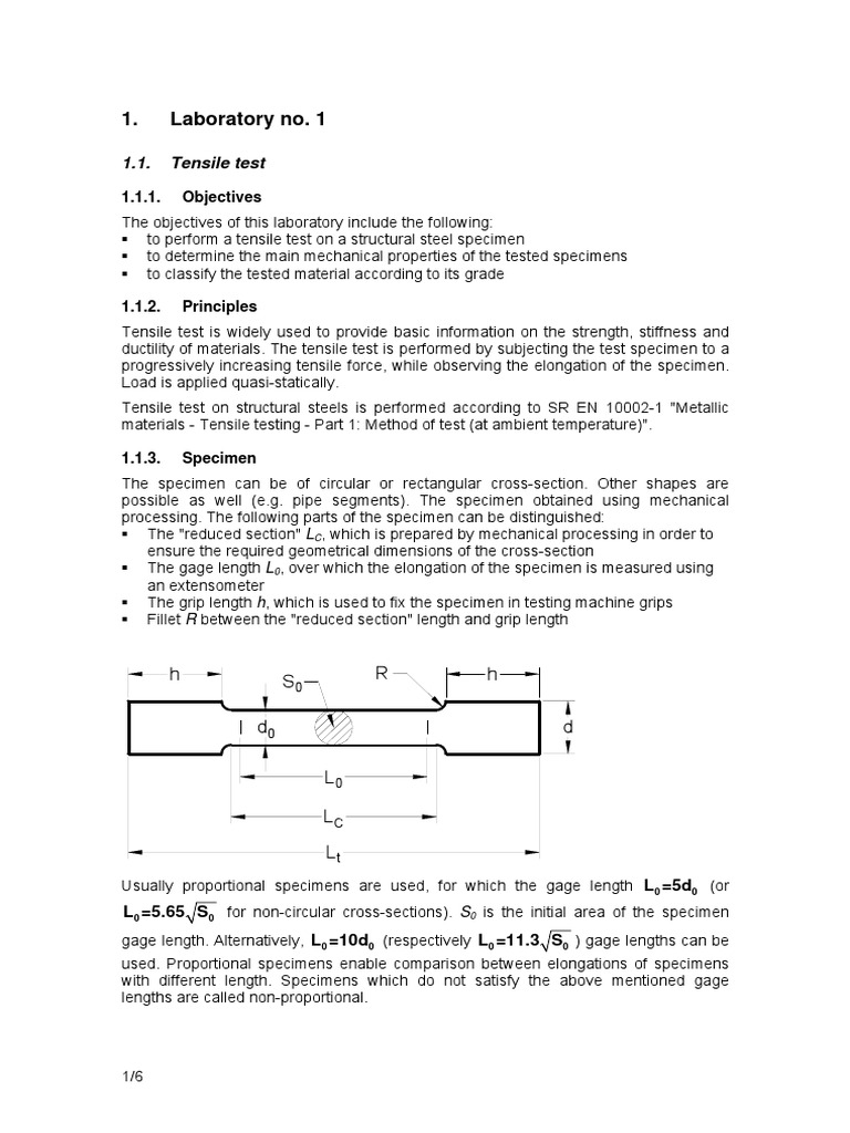 Tensile Test For Steel Structure | PDF | Fracture | Ultimate Tensile ...
