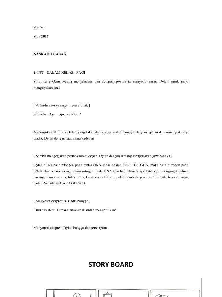 Contoh Naskah Drama 1 Babak | PDF