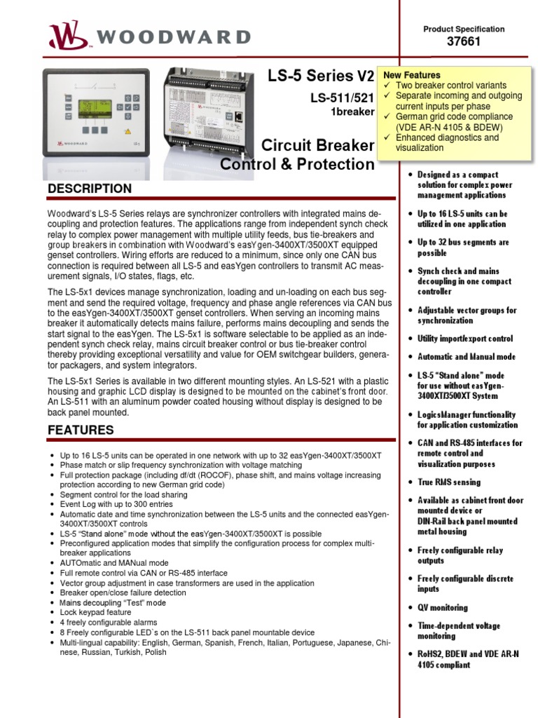 LS-5 Series V2 PDF | PDF | Mains Electricity | Relay
