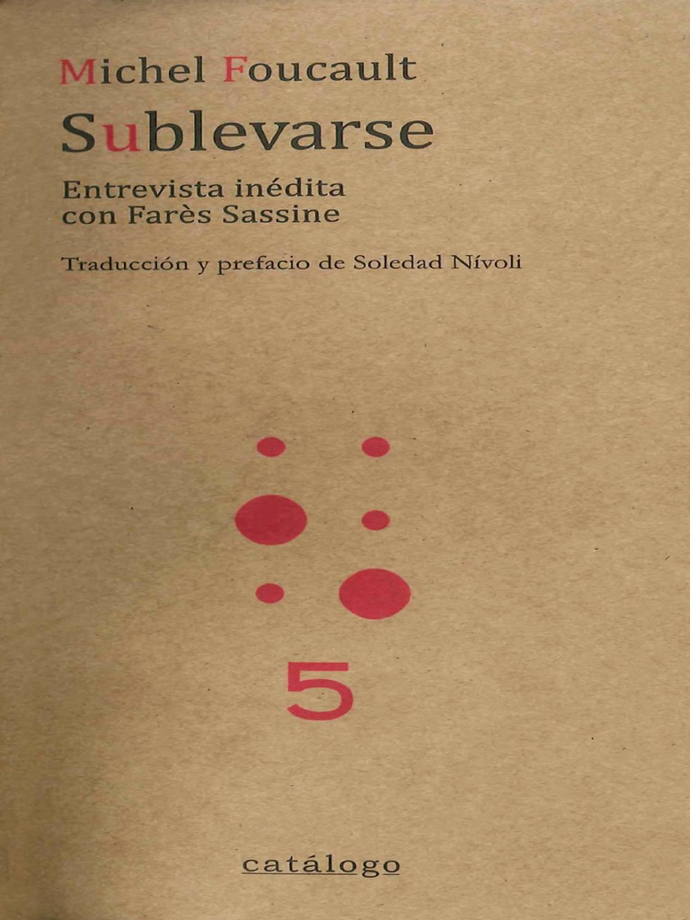 Michel Foucault Sublevarse | PDF | Michel Foucault | Corrí