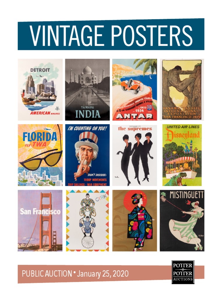 078 VintagePosters PDF | PDF | Poster | Lithography