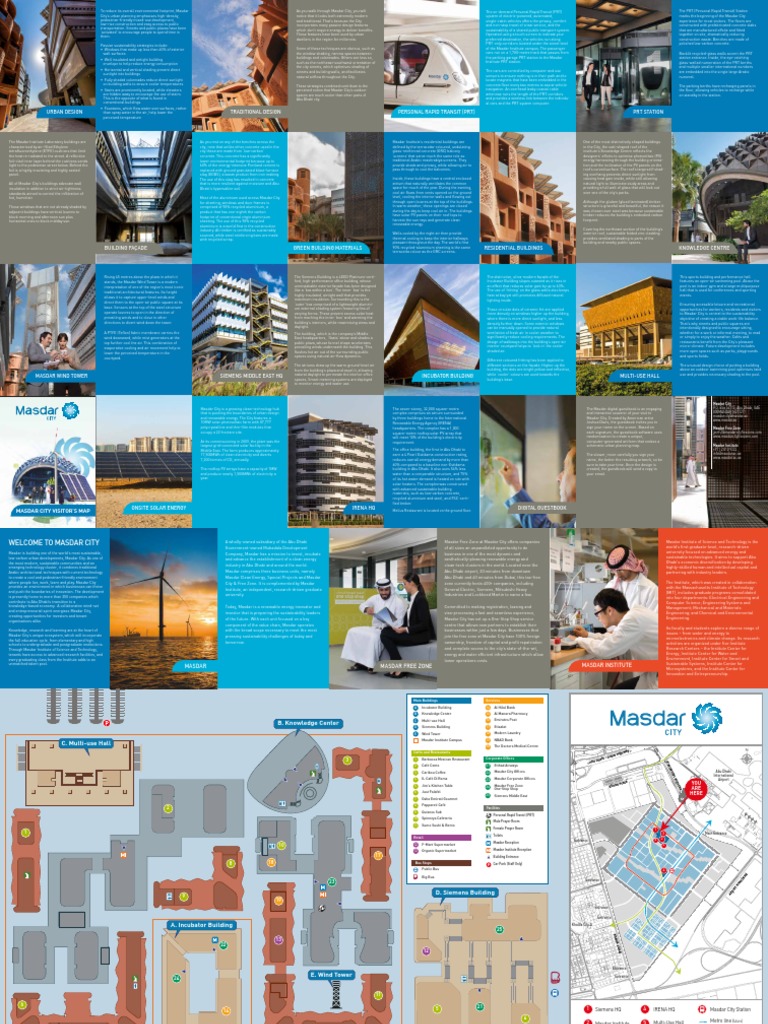 Masdar City Visitors Map | PDF | Window | Solar Energy