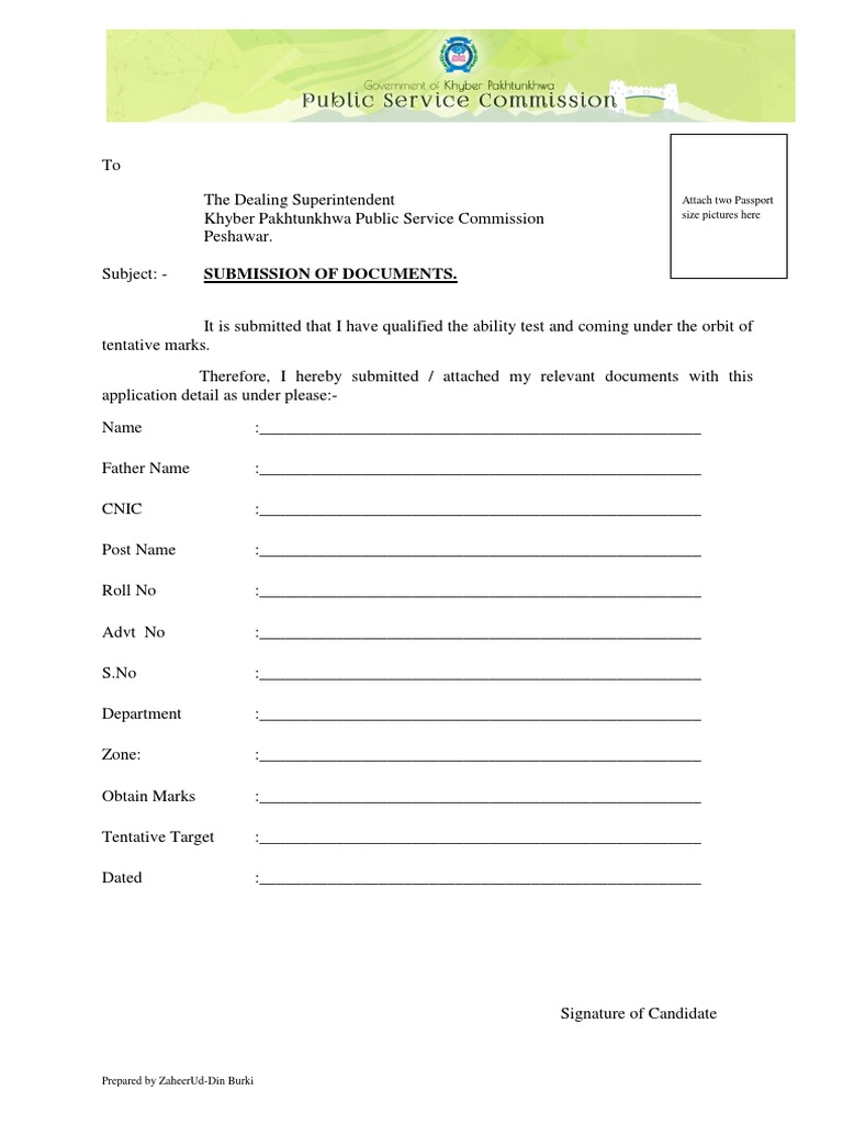 KPPSC Documents Submission PDF | PDF | Business