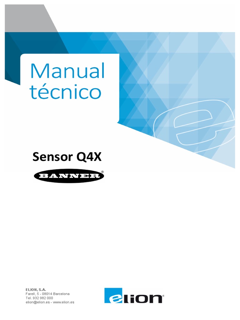 Manual Q4X v1 | PDF | Sensor | Tornillo