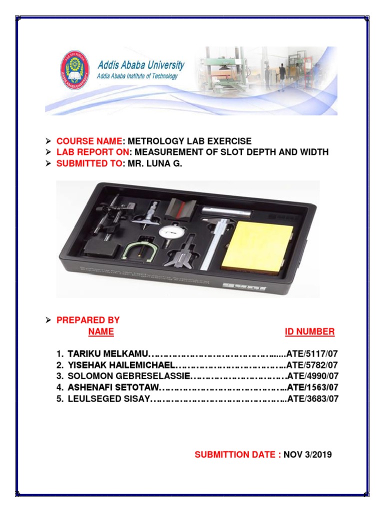 Metrology Lab 1sol | PDF | Metrology | Measurement