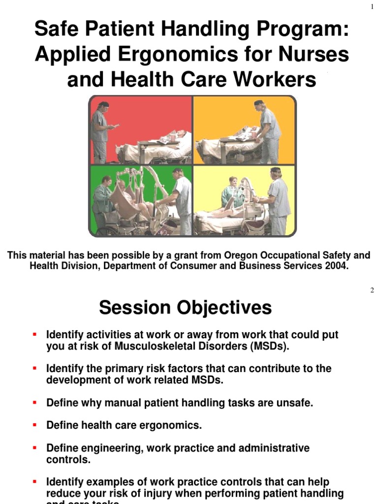 Ergonomic Principles For Nurses