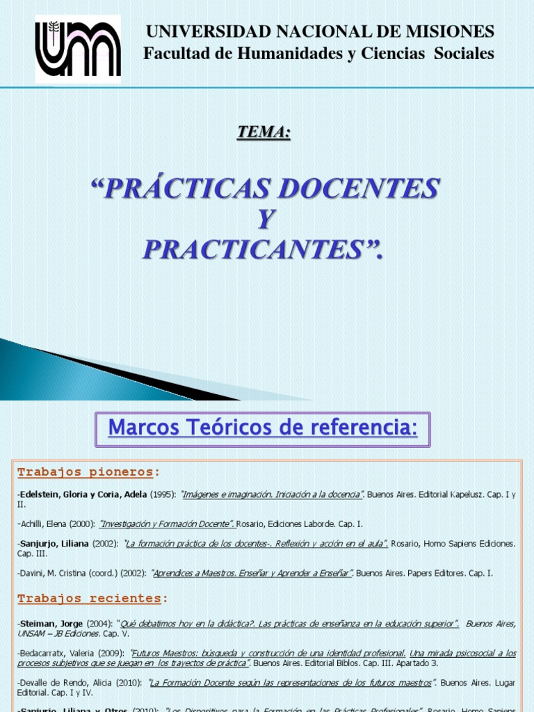 Practicas y Practicantes 1 | PDF | Maestros | Enseñando