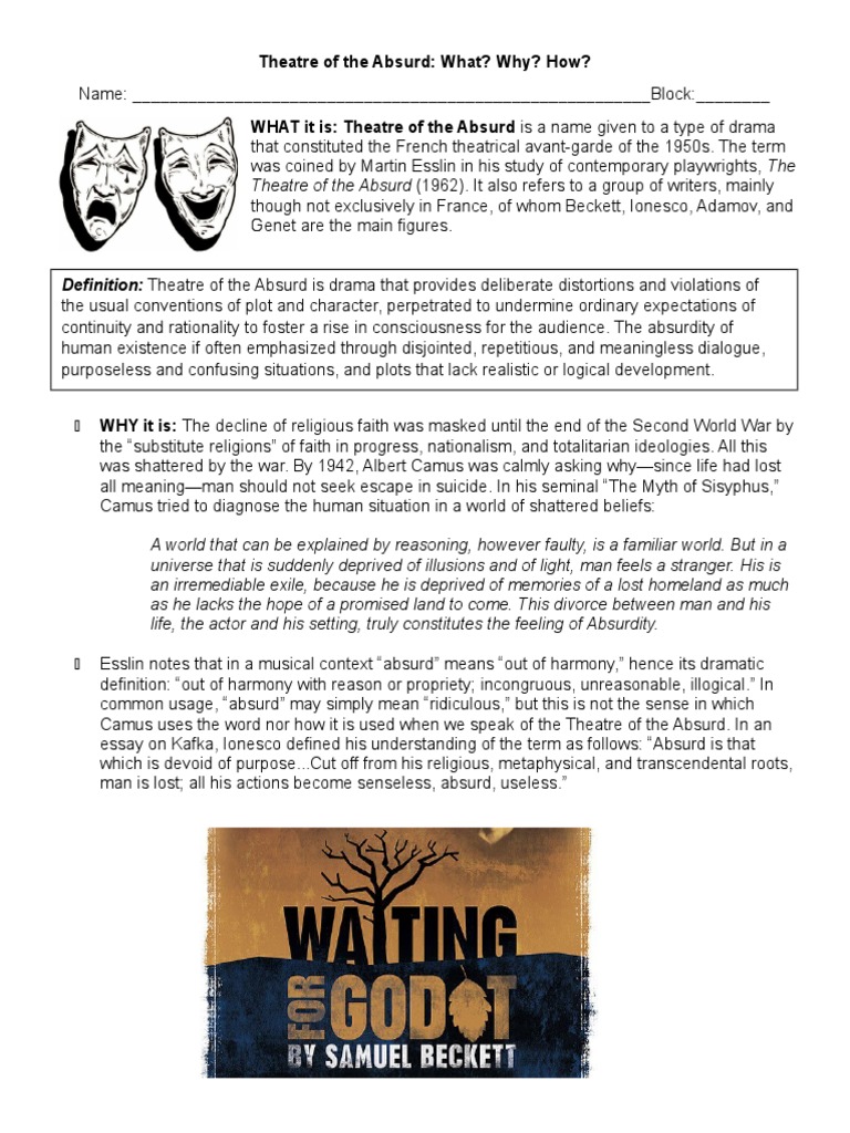 Theatre of The Absurd Characteristics | PDF | Philosophical Movements ...