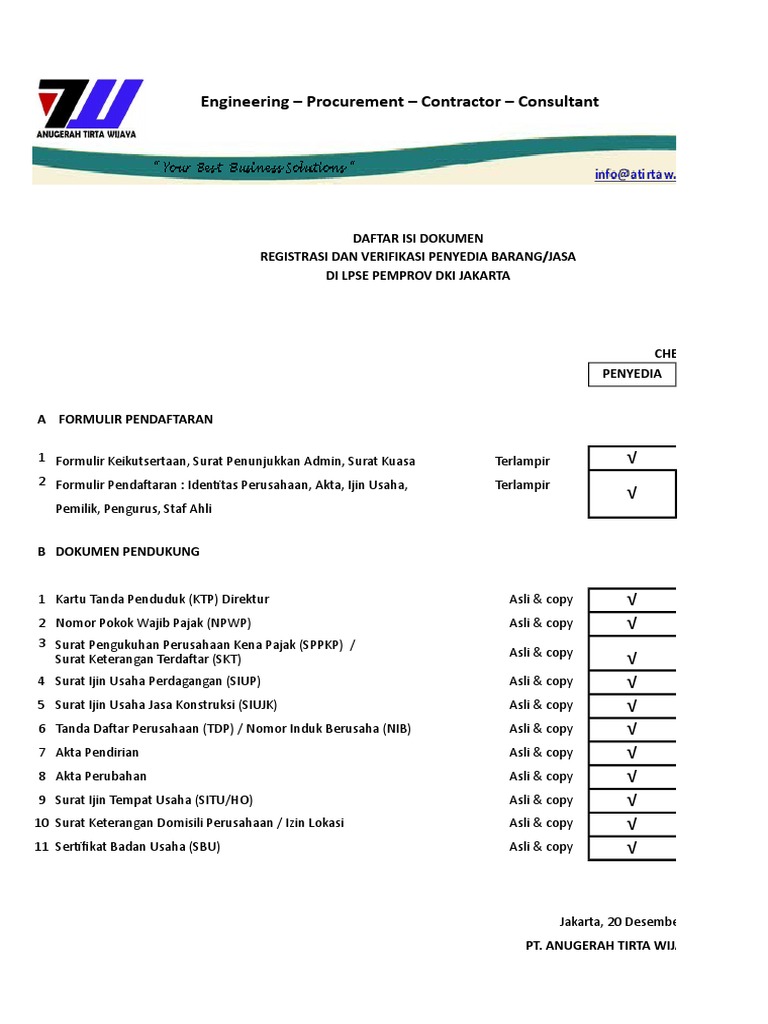 Daftar Isi Dokumen | PDF