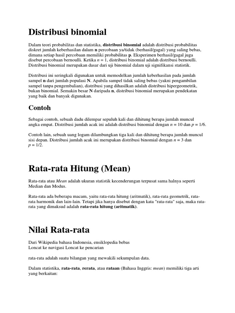 Distribusi Binomial | PDF