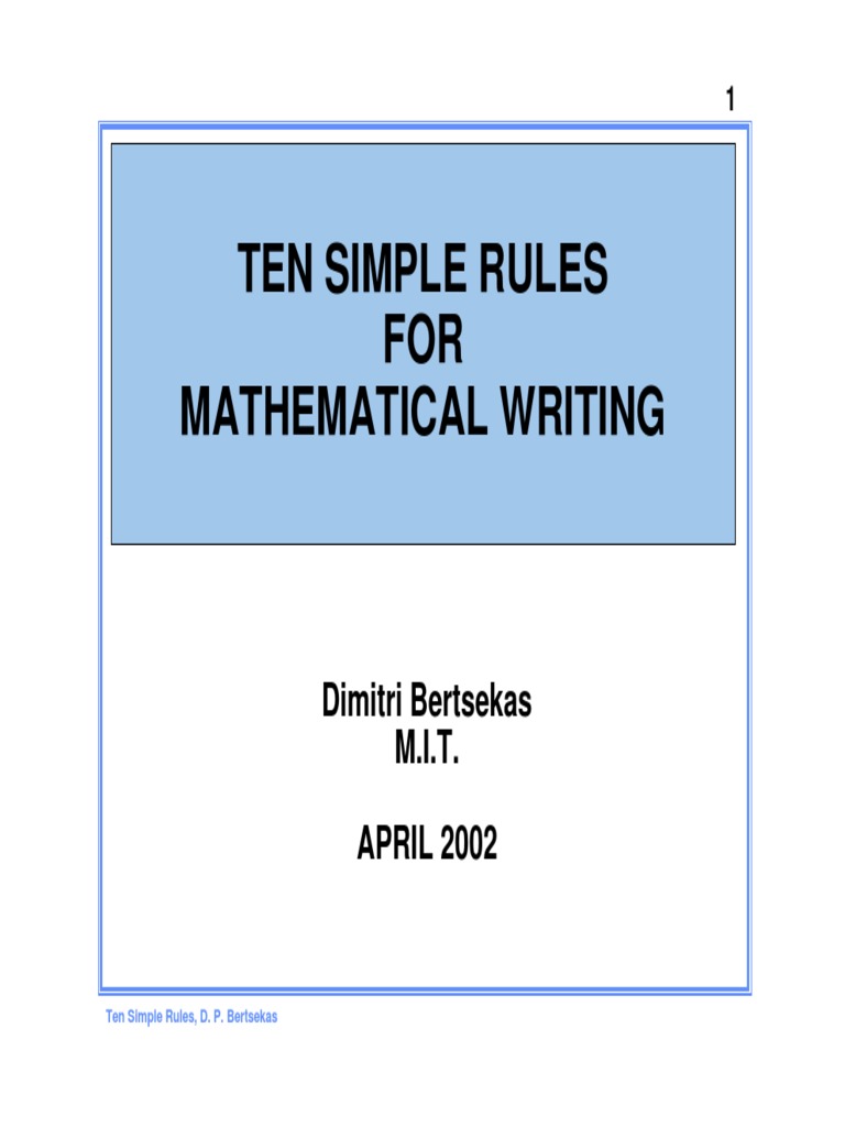 Mathematics Tenrules Download Free Pdf Hierarchy Mathematical Model