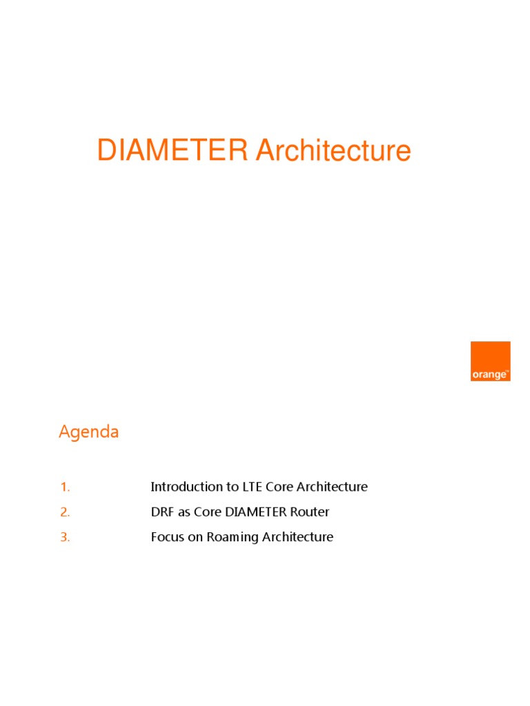 2016-04 DIAMETER Architecture | PDF | Ip Multimedia Subsystem | I Pv6